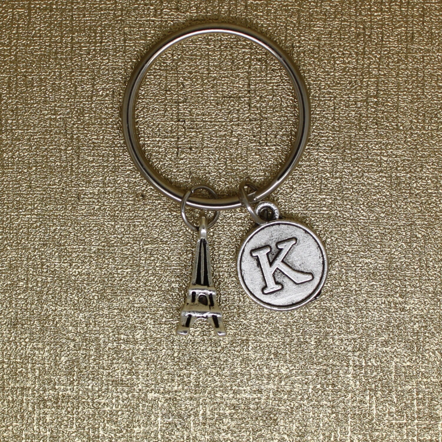 Eiffel Tower Charm Keychain Eiffel Tower Paris Silver Eiffel - Etsy