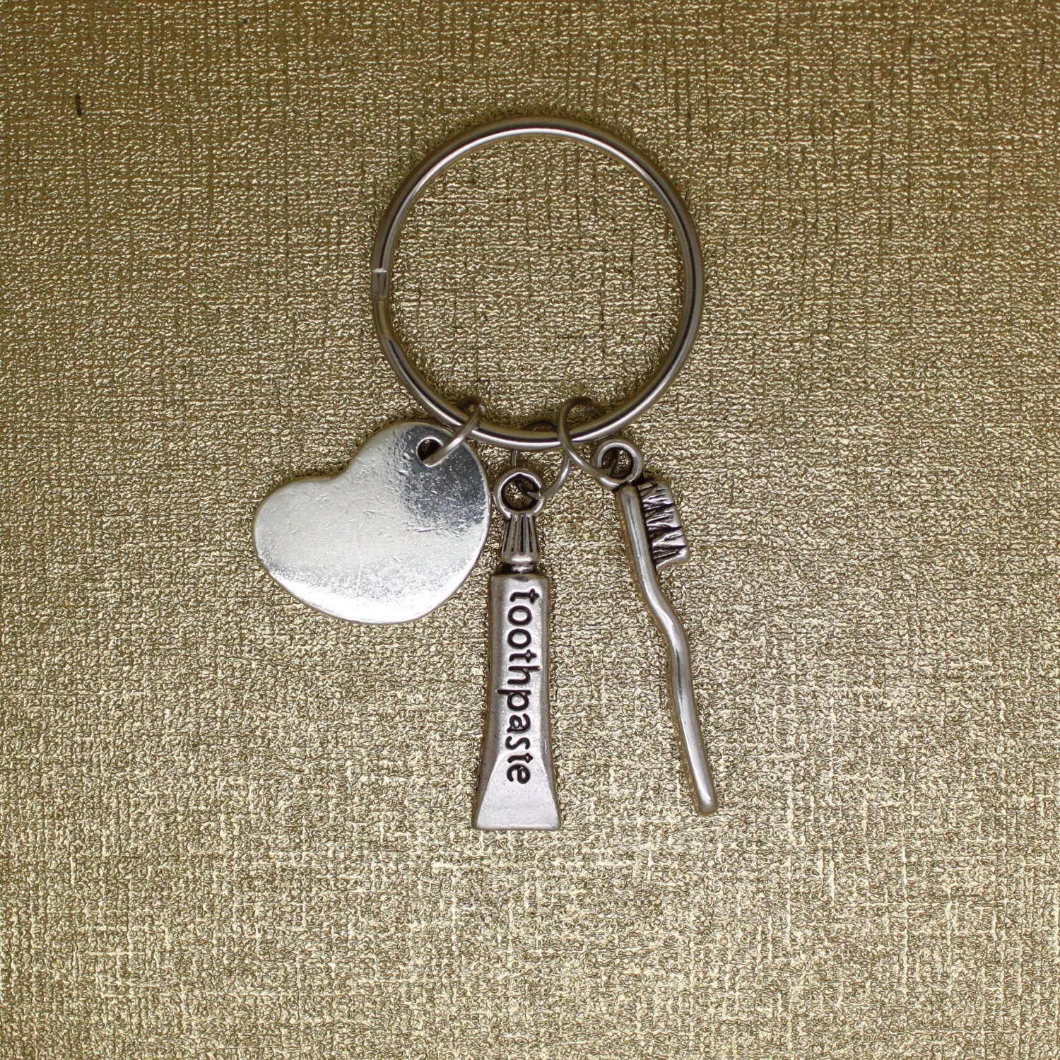 Dentist Keychain Initial Keychain Doctor Keychain Dental - Etsy