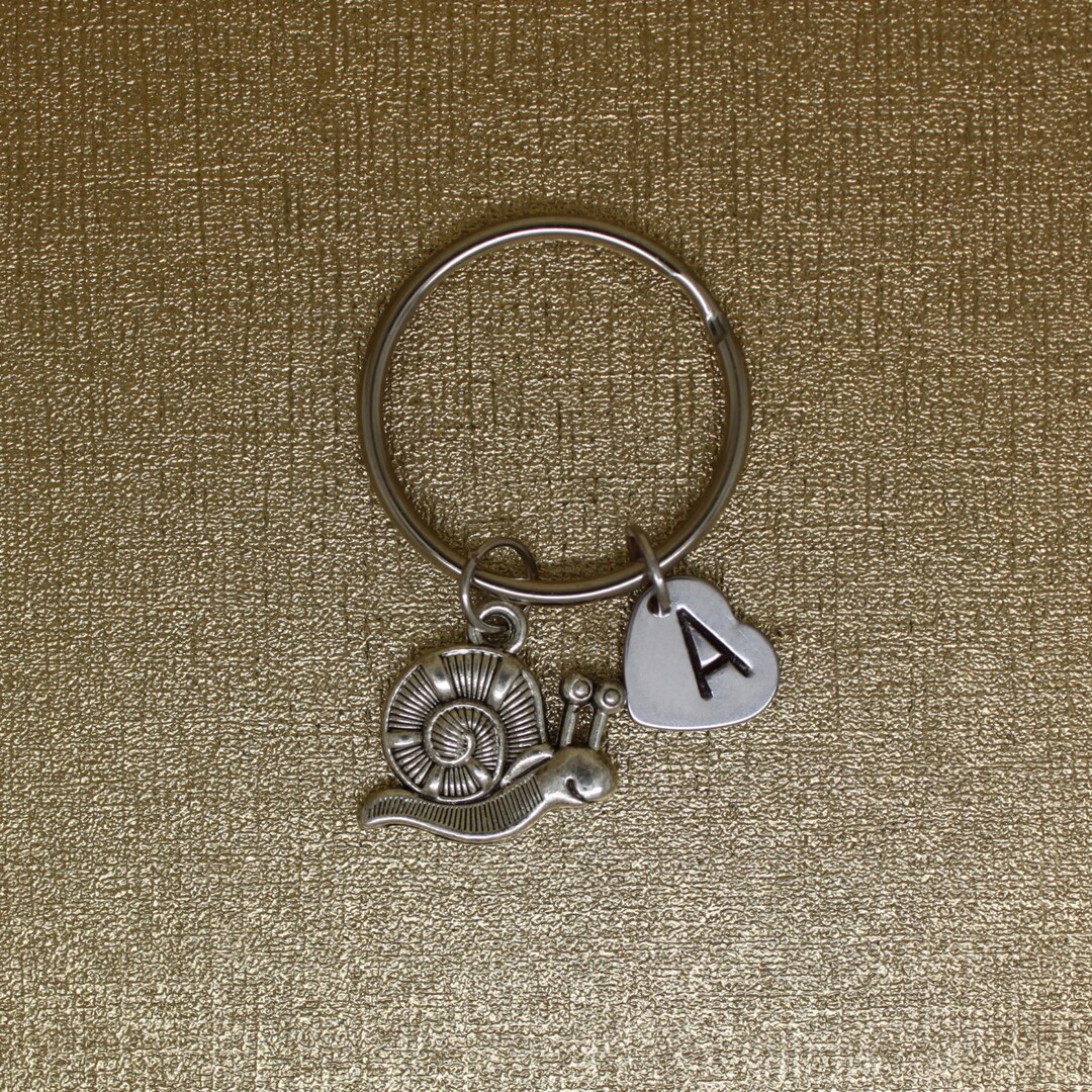 Snail Keychain Cochlea Keychain Girl Jewelry Silver Plated - Etsy