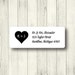 Initial Heart Custom Return Address Labels: Wedding, Engagement - Etsy
