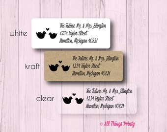 Save the Date Return Address Labels Personalized Wedding | Etsy