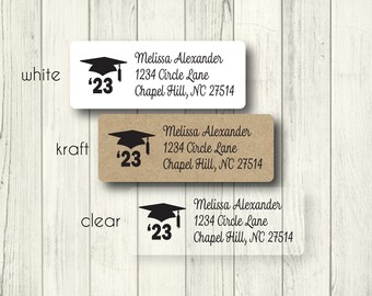 Graduation Return Address Labels Graduation Announcement - Etsy
