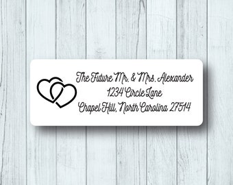 Save the Date Return Address Labels Personalized Wedding Engagement ...