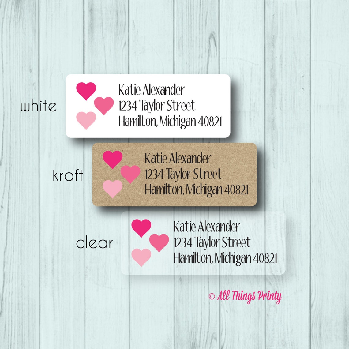 Custom Love Return Address Labels Personalized Wedding or - Etsy
