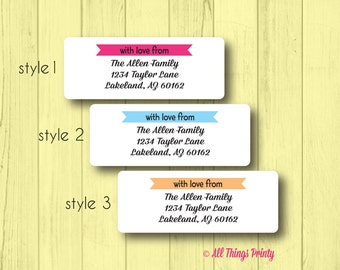 Save the Date Return Address Labels Personalized Wedding - Etsy
