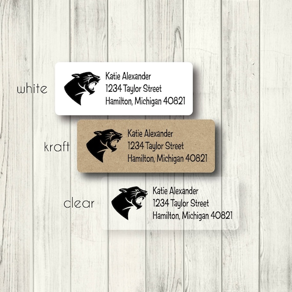 College Logo Return Address Labels Custom College Logo Return Address