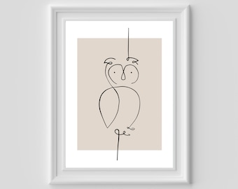 Animal Print Line Drawing Nursery PRINTABLE Wall Art - Etsy