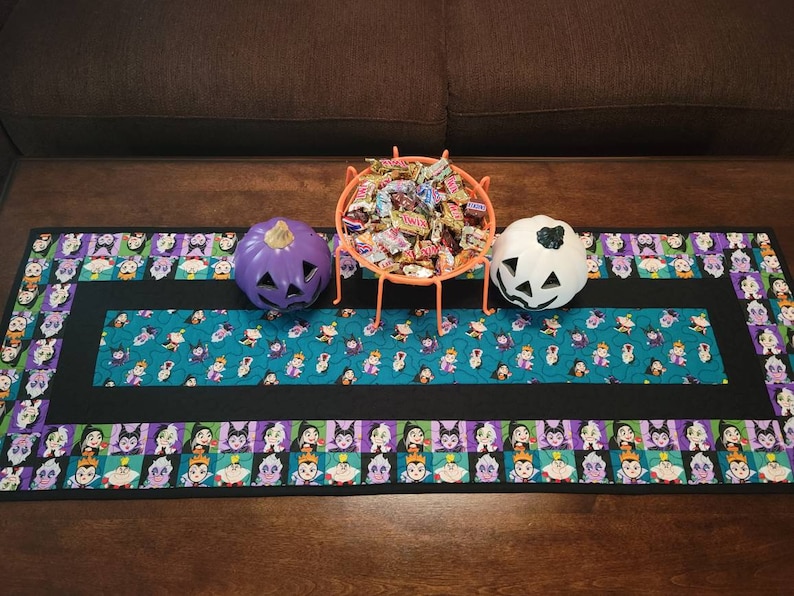 Disney Villains Table Runner Quilted Table Topper for - Etsy