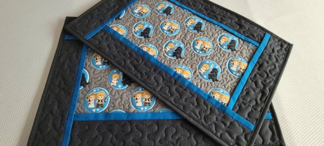 Star Wars Kawaii Quilted Placemats, Set of 2 Rectangle Placemats ...