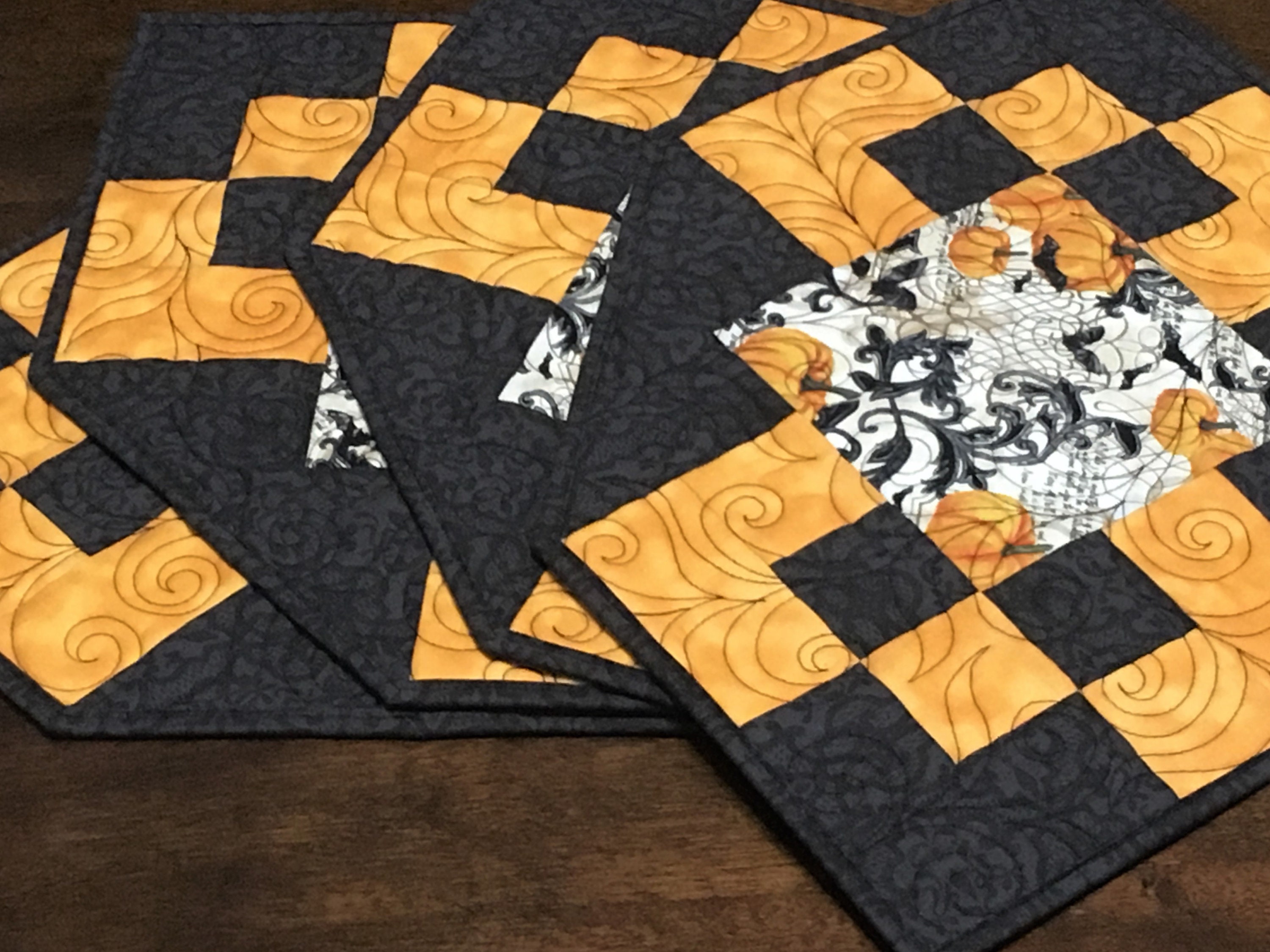 Gothic Halloween Placemats Quilted and Insulated for Dining | Etsy