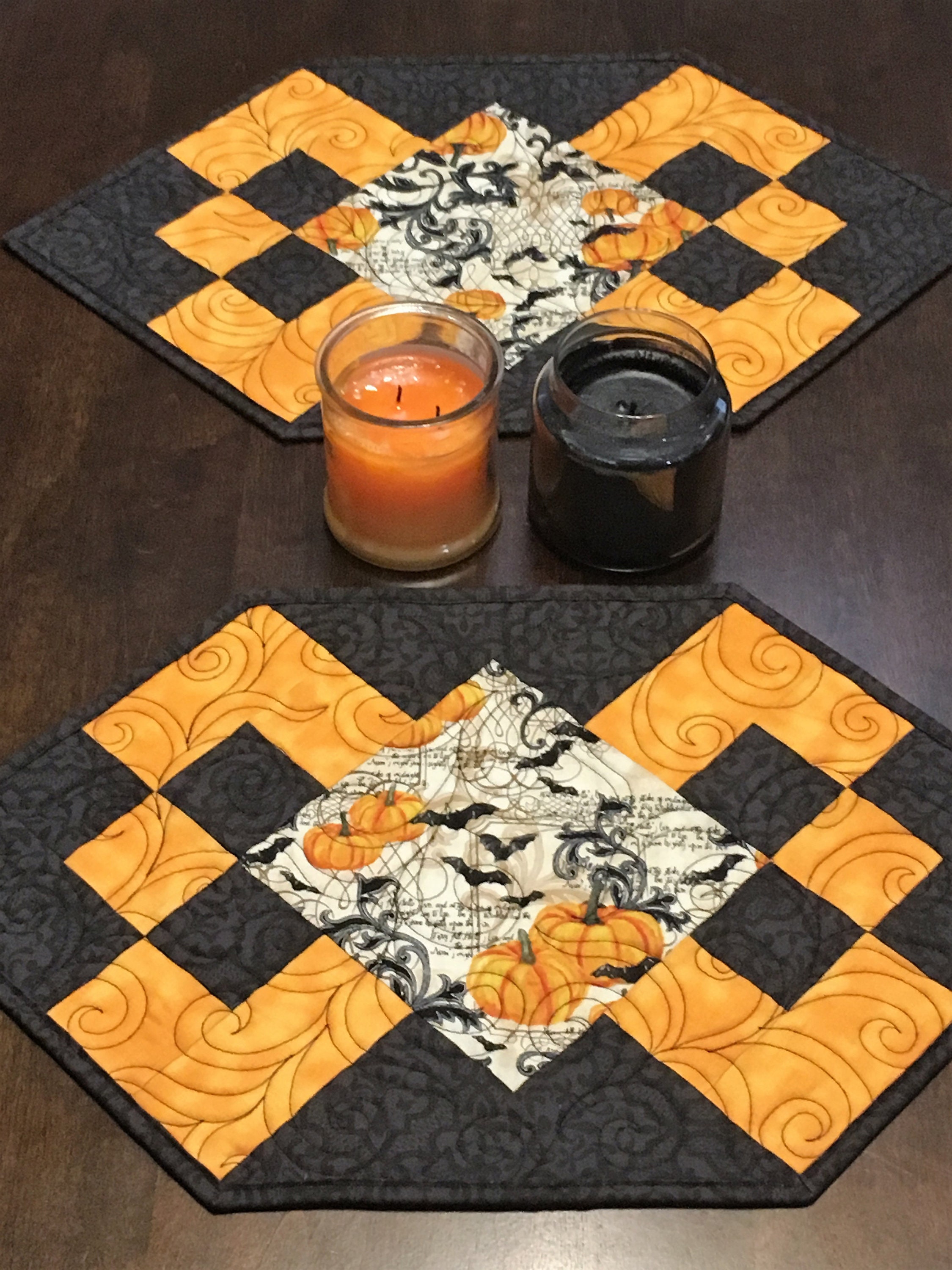 Gothic Halloween Placemats Quilted and Insulated for Dining | Etsy