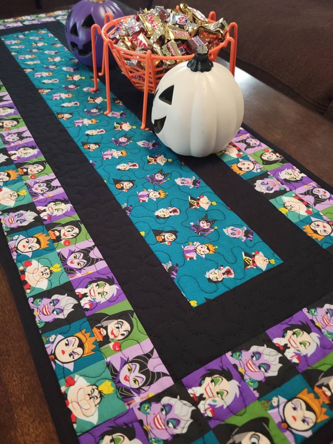 Disney Villains Table Runner Quilted Table Topper for - Etsy