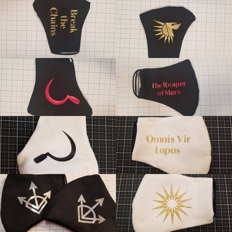 Red Rising Sigils All Colors and Ares Spiked Helm Cotton | Etsy