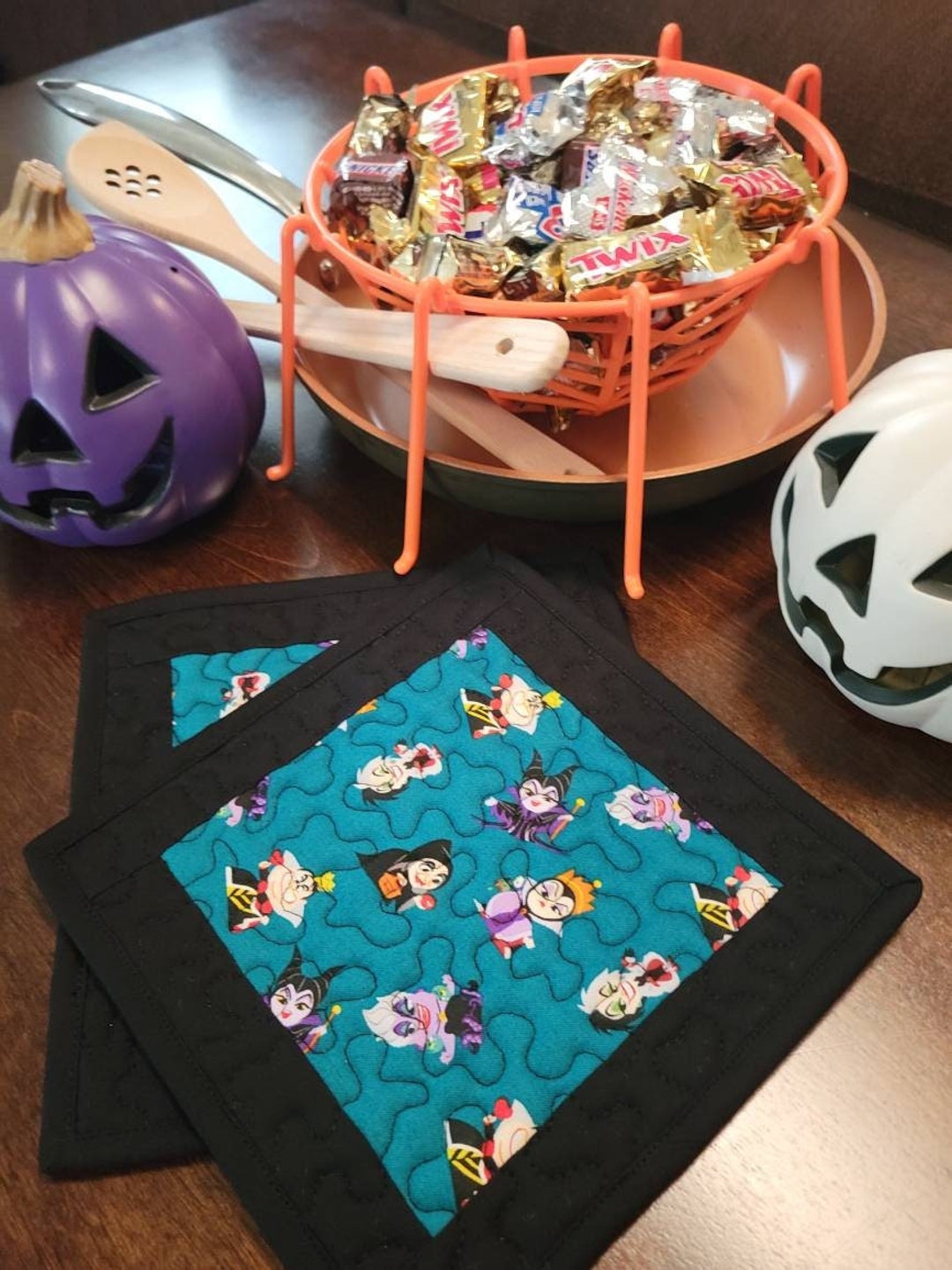 Disney Villains Potholders, Quilted Insulated Pot Holders for Kitchen ...