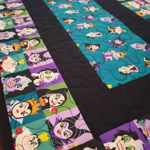 Disney Villains Table Runner, Quilted Table Topper for Kitchen, Dining ...