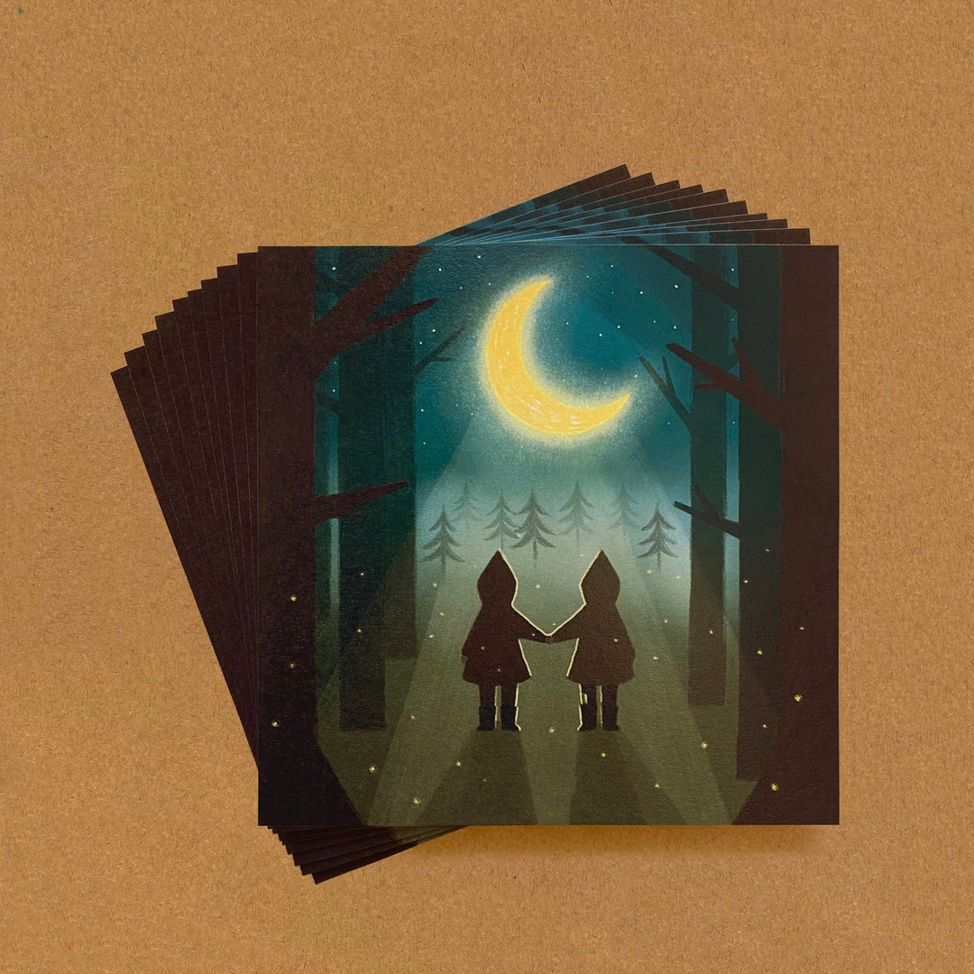 10x Moonlight Card - Etsy