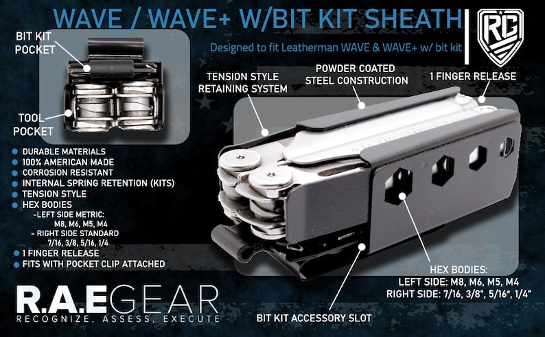 Leatherman Wave Bit Kit Sheath - Etsy
