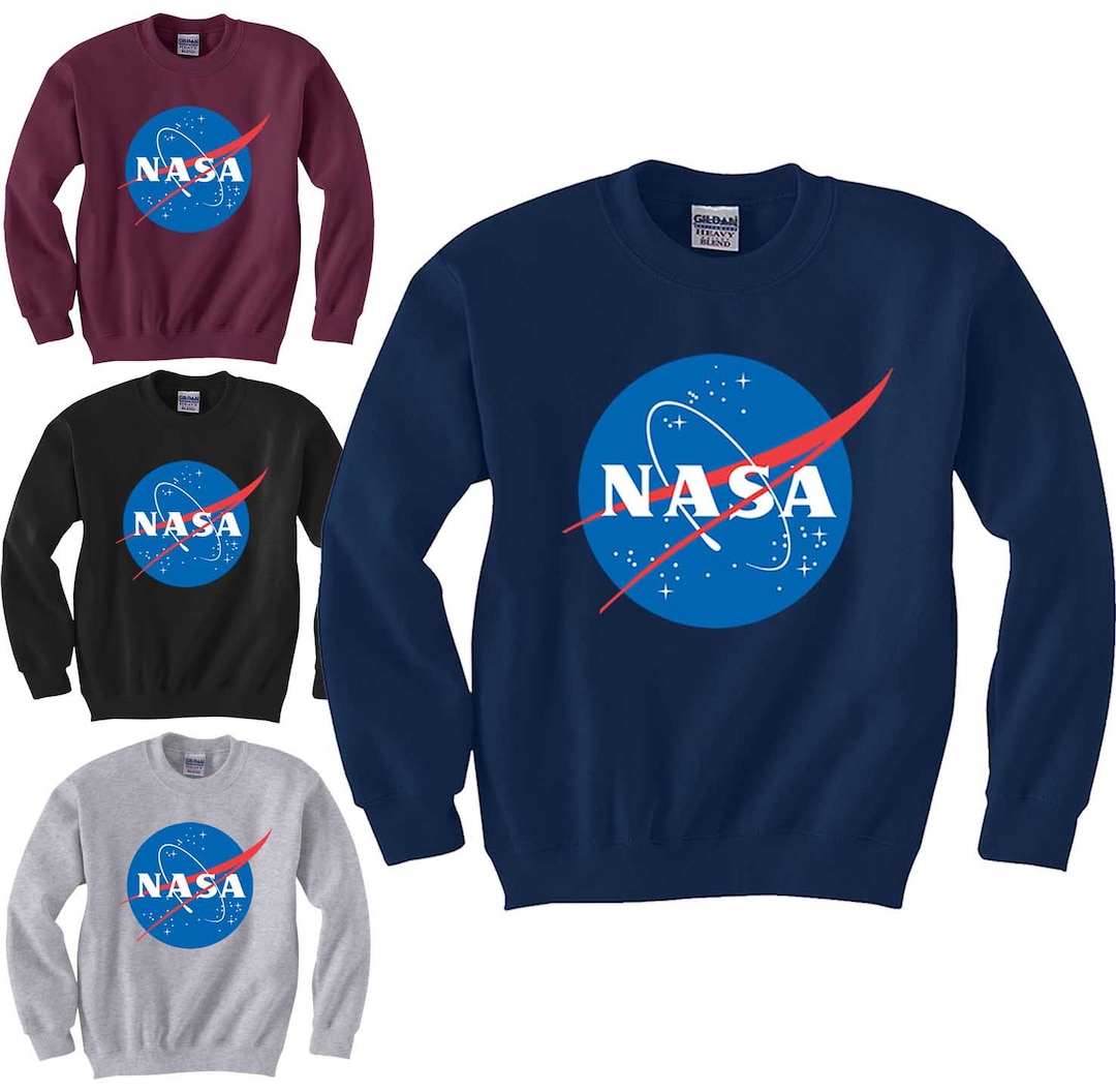 NASA Retro Logo Sweatshirt Insignia Space Science Geek Adult and Youth ...
