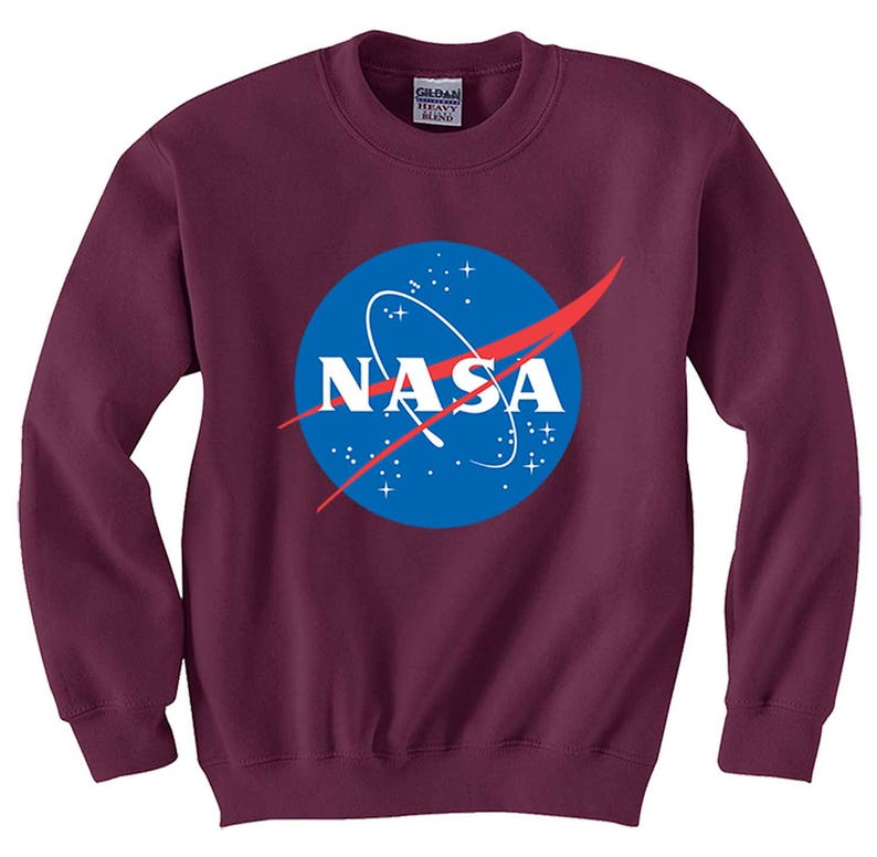 NASA Retro Logo Sweatshirt Insignia Space Science Geek Adult and Youth ...