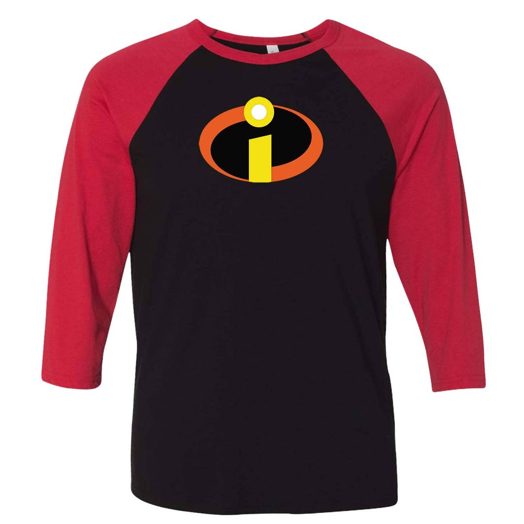 The Incredibles Logo Raglan T-shirt Mr Incredible Elastigirl Halloween ...