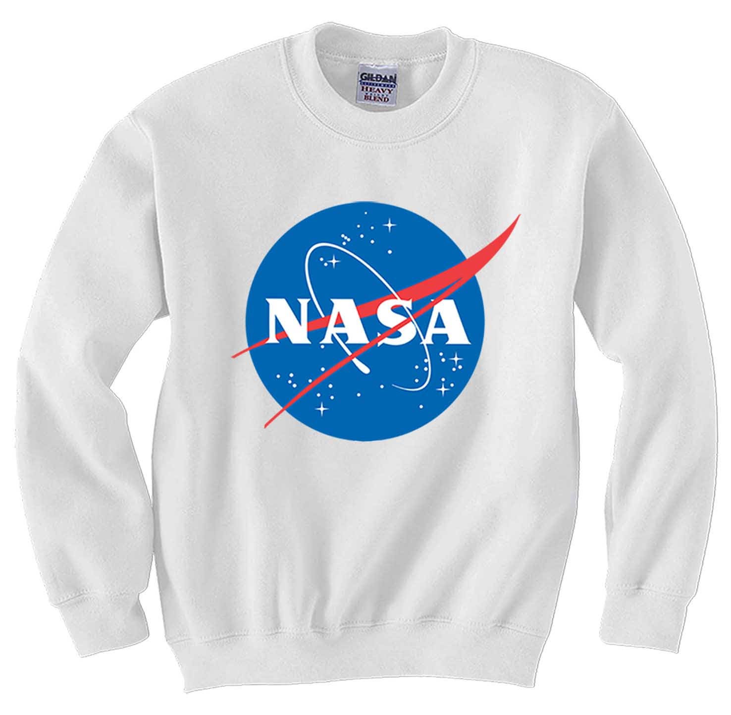 NASA Retro Logo Sweatshirt Insignia Space Science Geek Adult and Youth ...