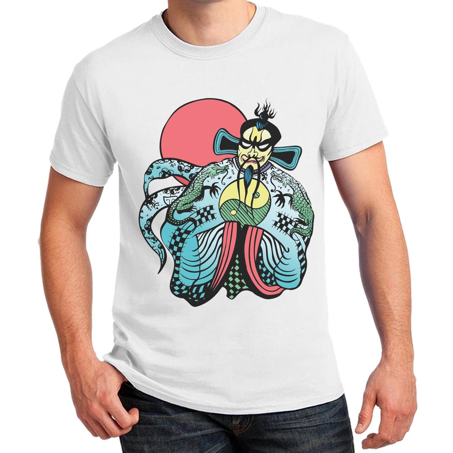 Fu Manchu T-shirt Big Trouble Jack Burton Cosplay Halloween - Etsy