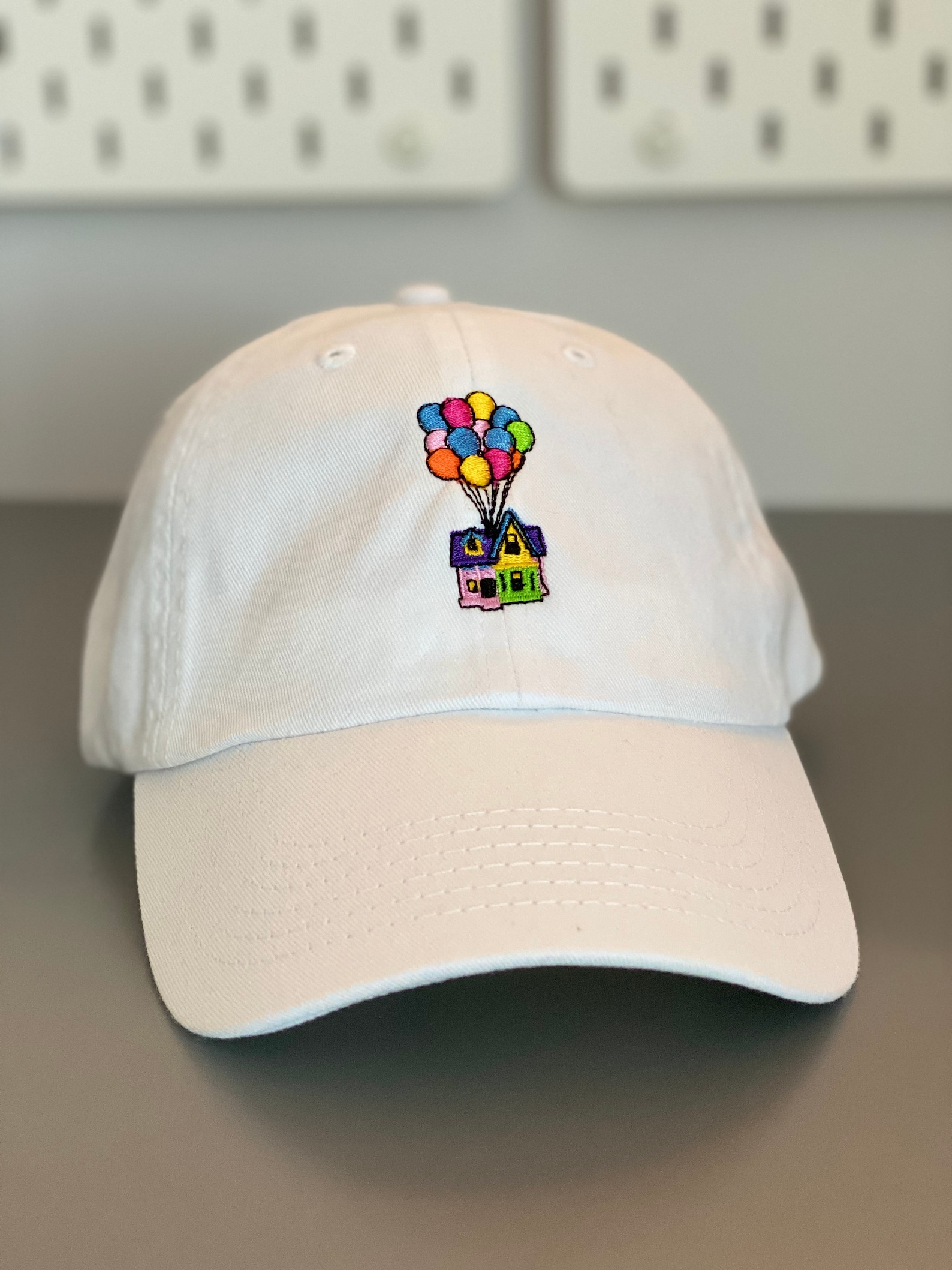 UP House With Balloons Embroidered Hat Disney Pixar Carl - Etsy