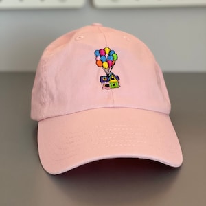 UP House With Balloons Embroidered Hat Disney Pixar Carl Ellie's ...