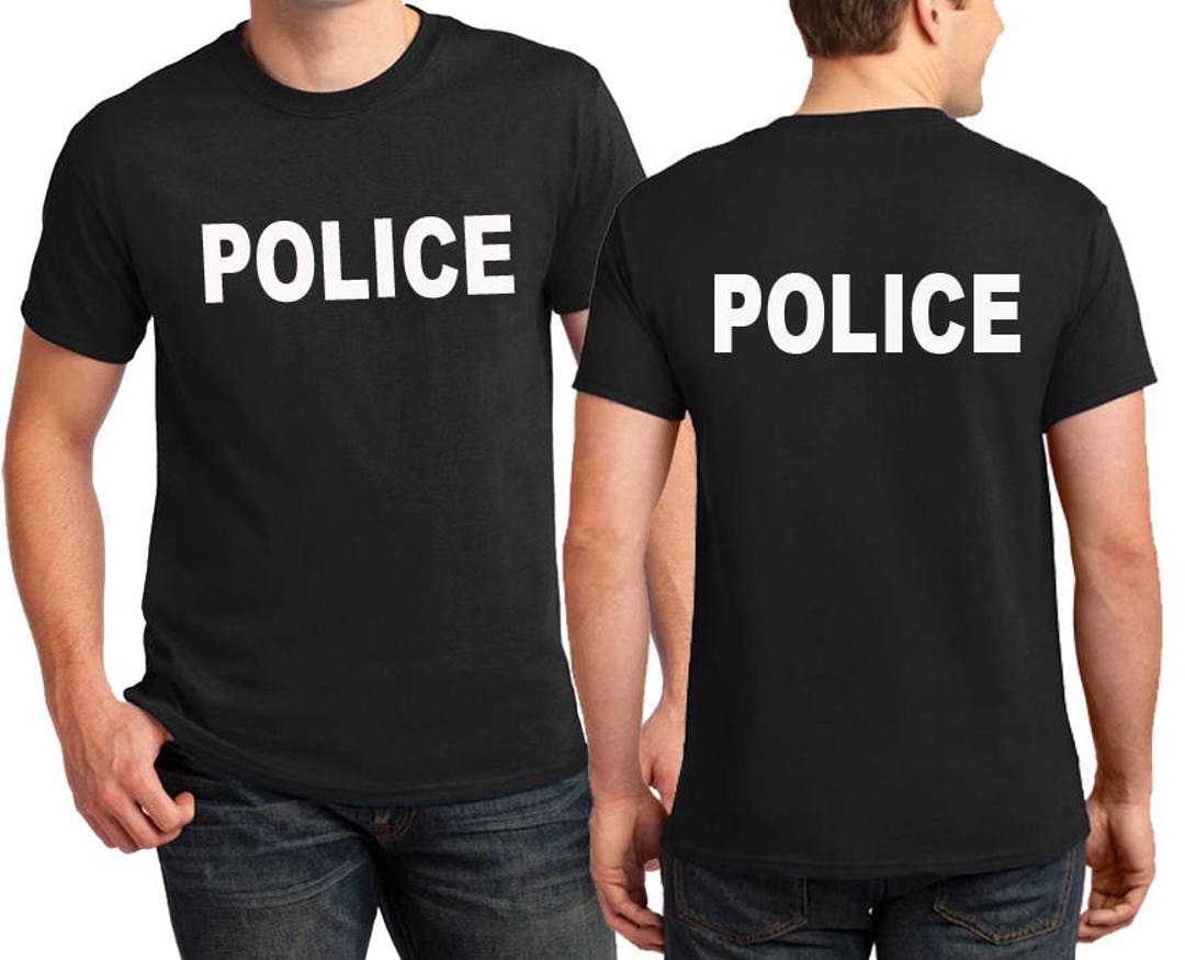 POLICE Logo T-shirt Halloween Costume Cosplay Men's, Women's Youth Baby ...
