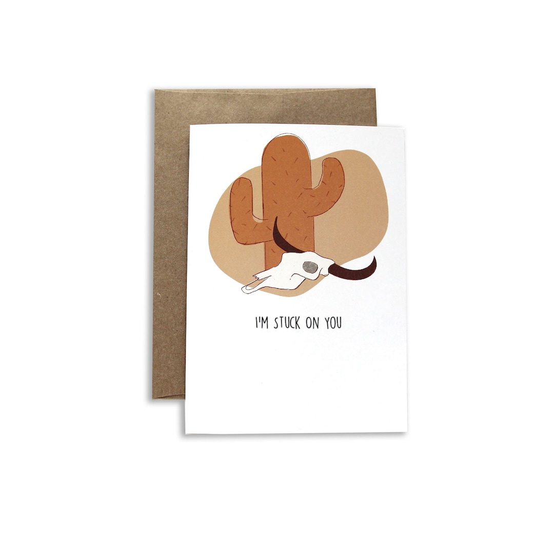 I'm Stuck on You Greeting Card - Etsy