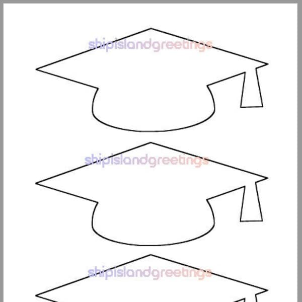 Graduation Cap Cutout Printable - Etsy