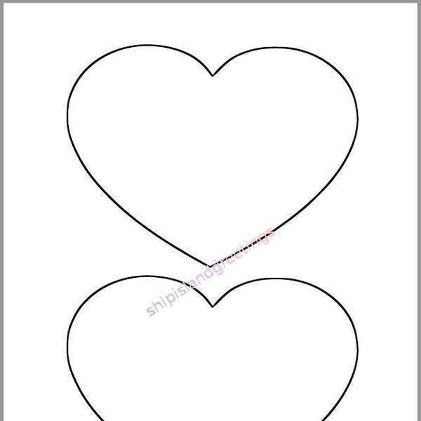 Heart Shape Cake Stencil - Etsy