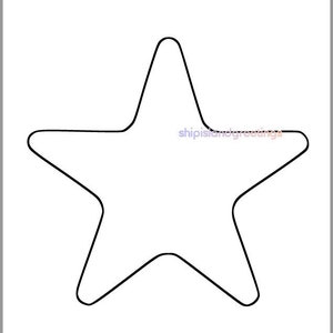 star cut outs coloring pages