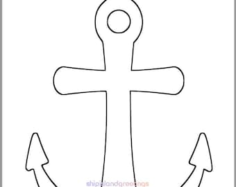 Printable Anchor - Etsy