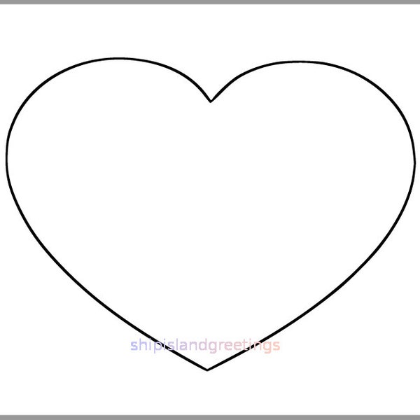5 Inch Heart Cutout - Etsy UK