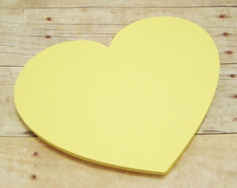 4 Inch Cardstock Hearts-white Heart Cutouts-wedding Advice | Etsy