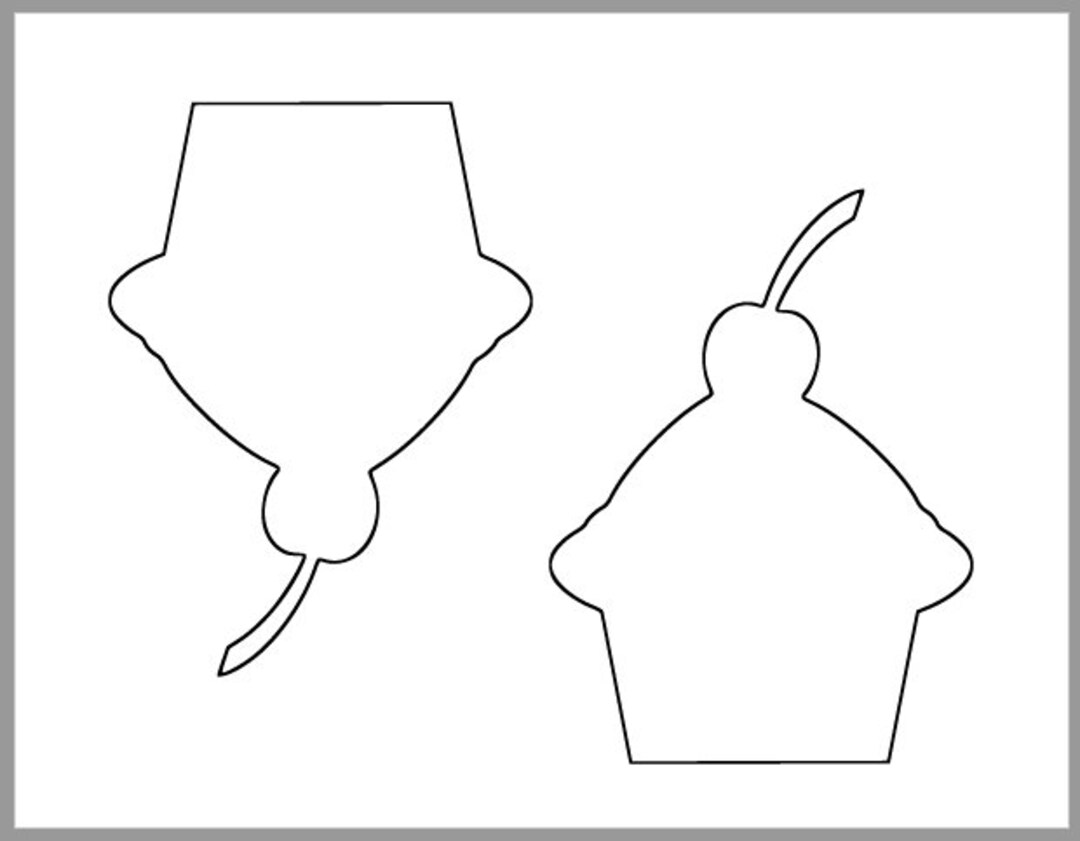 Cupcake Card Template