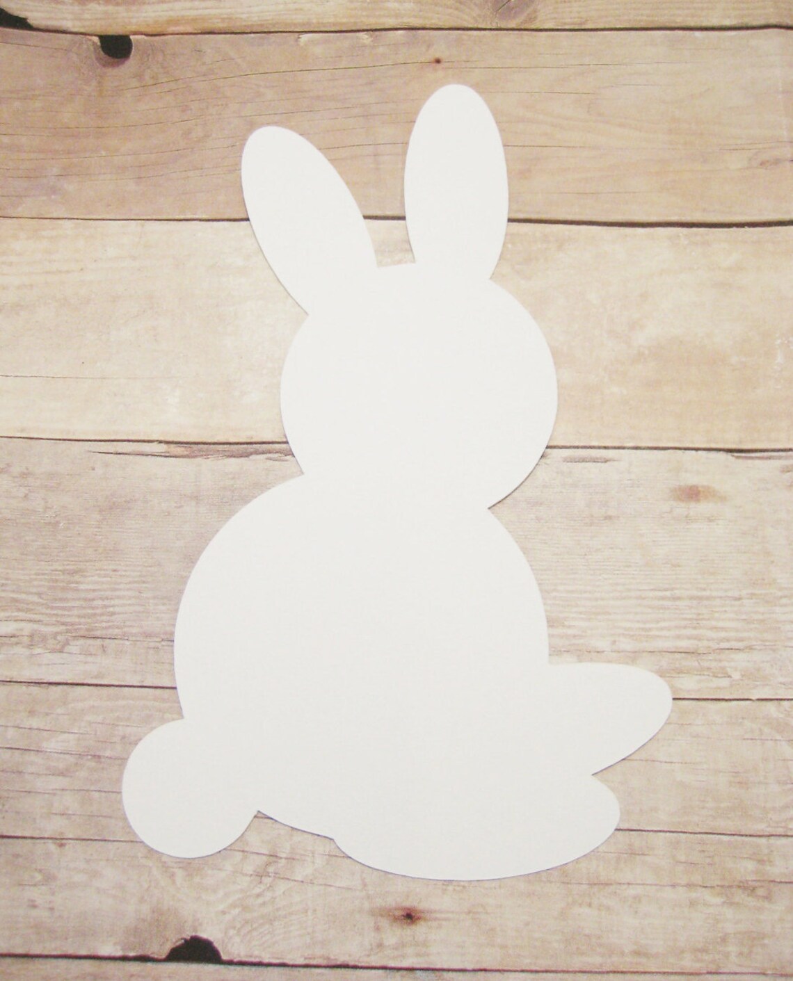 White Rabbit Cutouts-cardstock Bunny-easter Crafts-paper - Etsy
