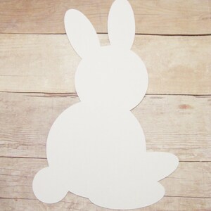 White Rabbit Cutouts-cardstock Bunny-easter Crafts-paper Easter Bunny ...