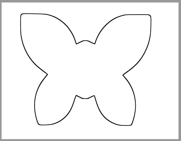 8 inch Printable Butterfly Template-Large Butterfly | Etsy