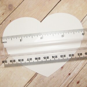 4 Inch Cardstock Hearts-white Heart Cutouts-wedding Advice Cards-bridal ...