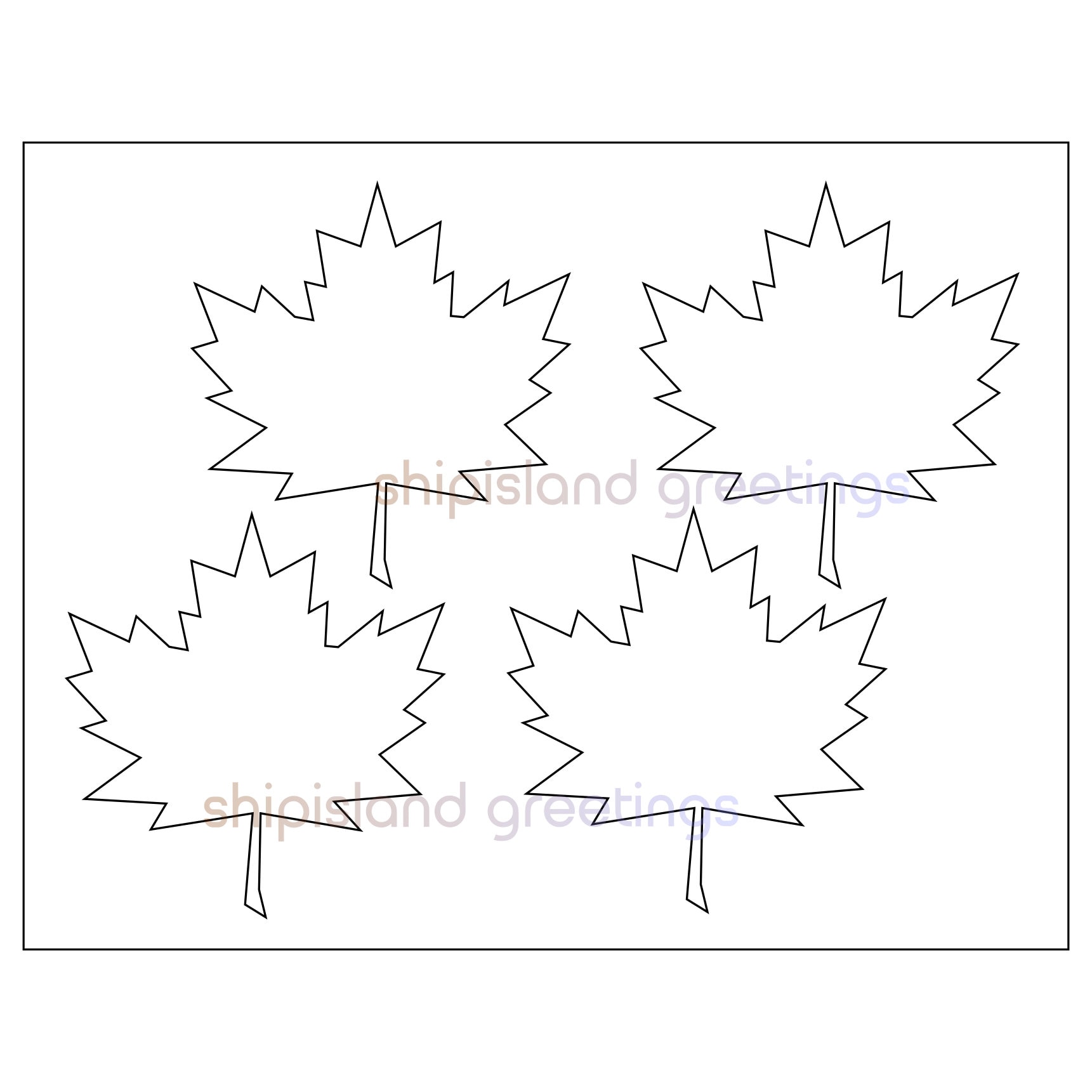 4 Inch Maple Leaf Template-pdf-printable-halloween Crafts-tree-fall Art ...