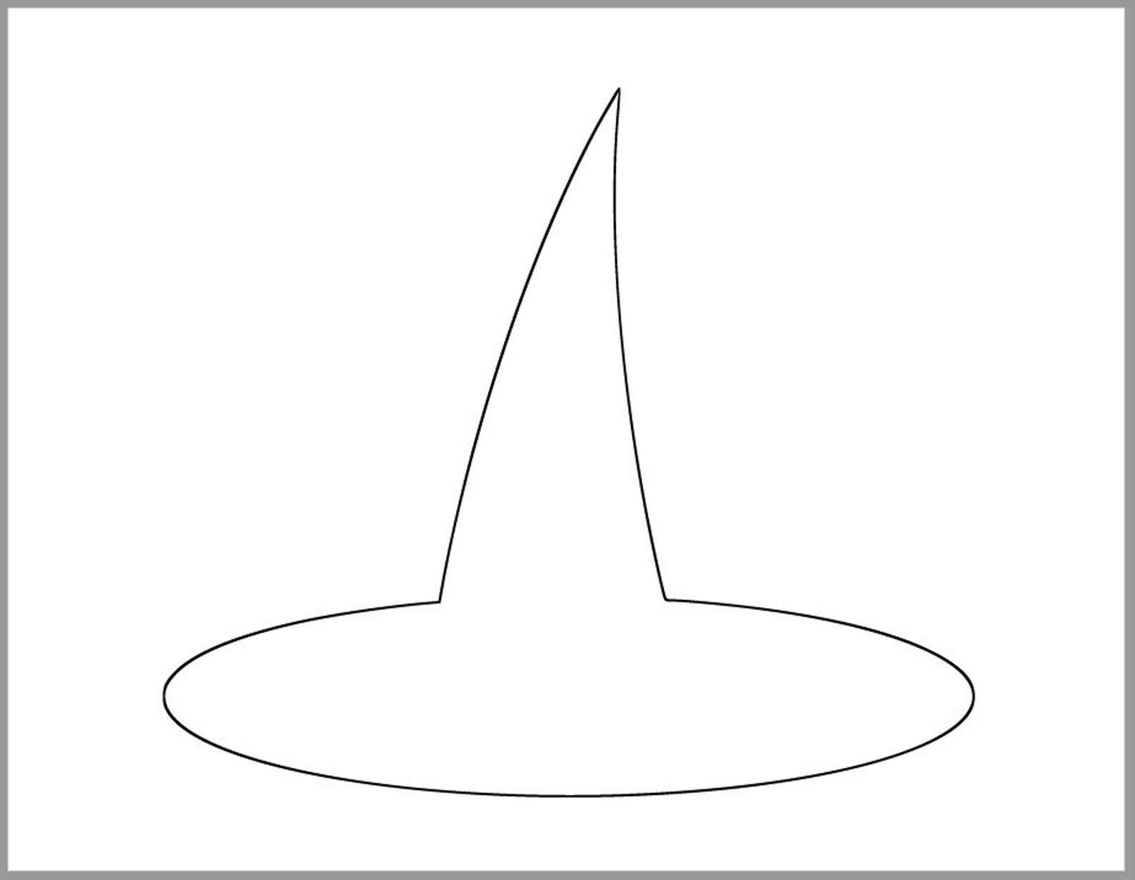 8 inch Witch Hat Template-Printable Template-Halloween | Etsy