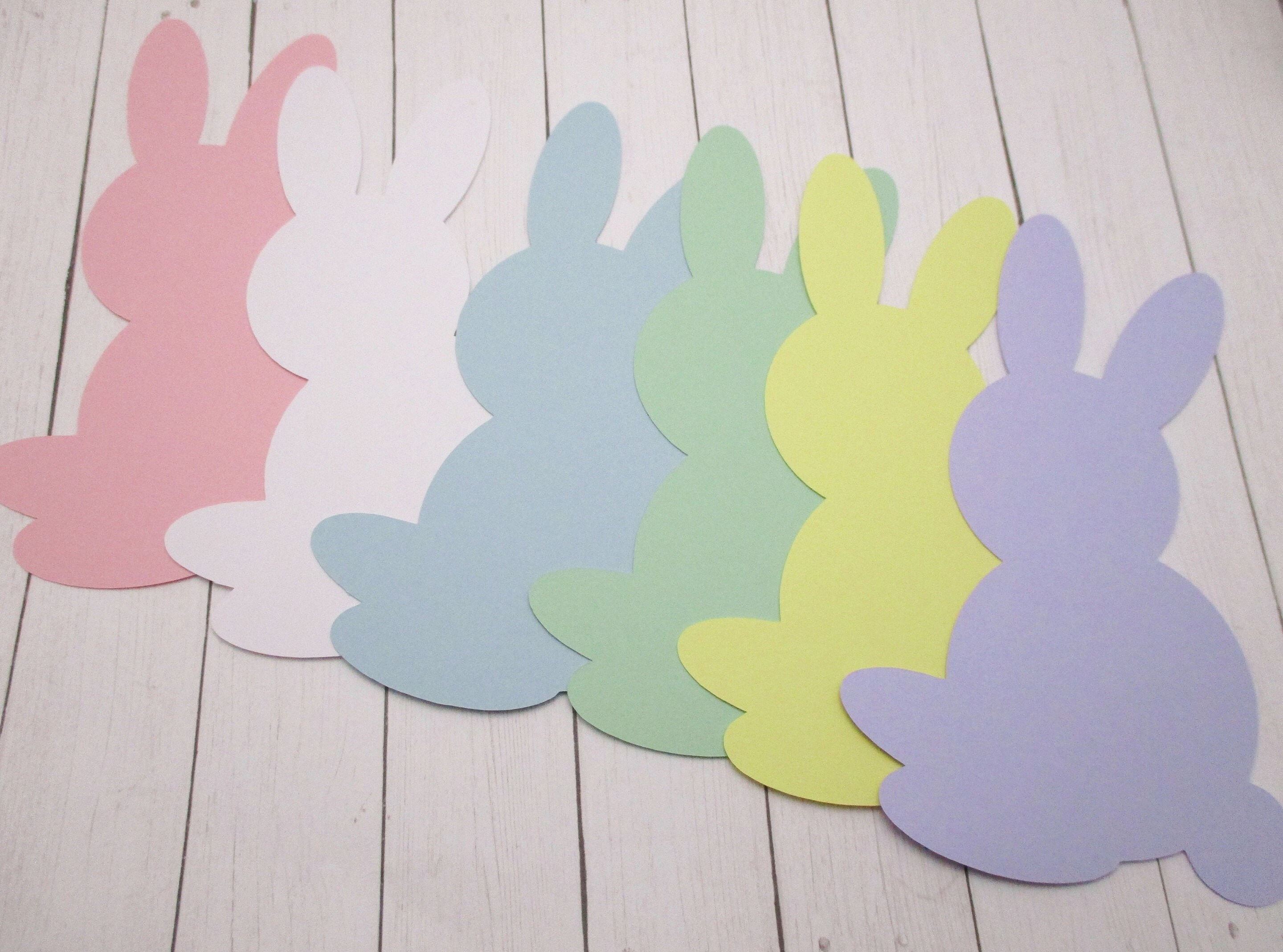 Bunny Rabbit Cutouts-Cartel Cardstock-Easter Crafts-Paper - Etsy España
