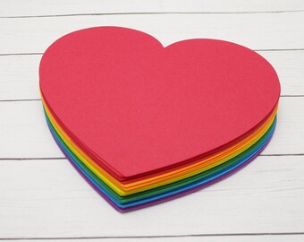 4 Inch Paper Heart Cutouts-light Purple Cardstock Hearts-bridal Shower ...