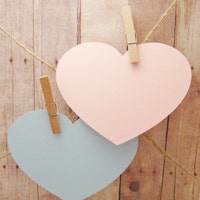 6 Inch Heart Printable Template-large Heart Cutout-valentines Day Decor ...