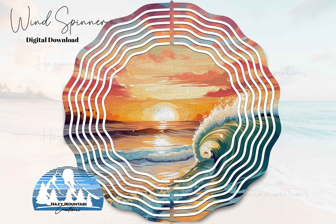 Sunset Ocean Ocean Life Summer Vacation Sublimation Wind - Etsy