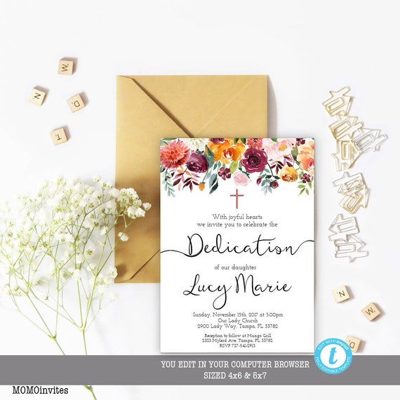 Invitation To Memorial Dedication