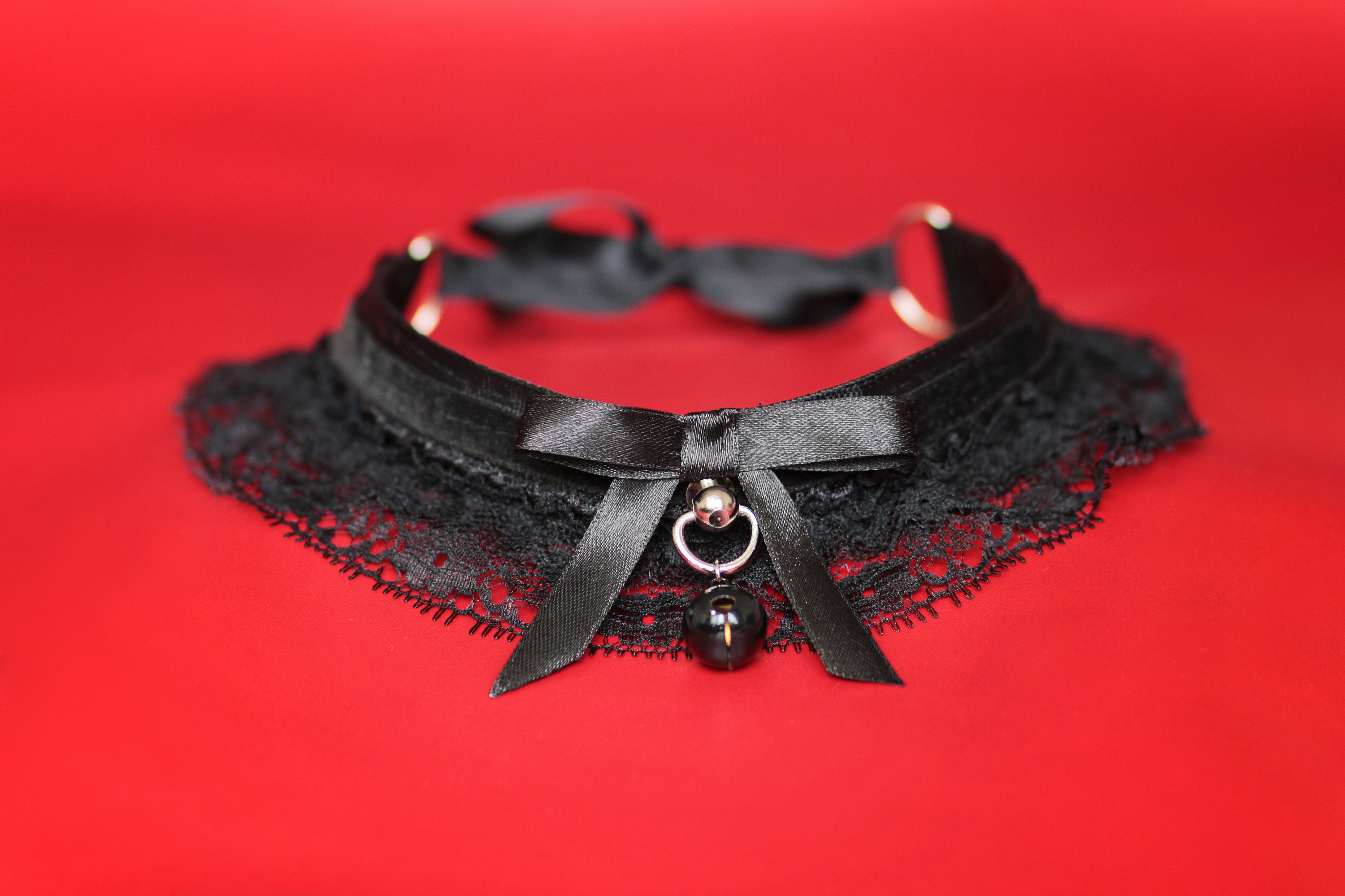 Purple Choker DDLG Collar Violet Lace Choker Kitten Play Bdsm Gothic ...