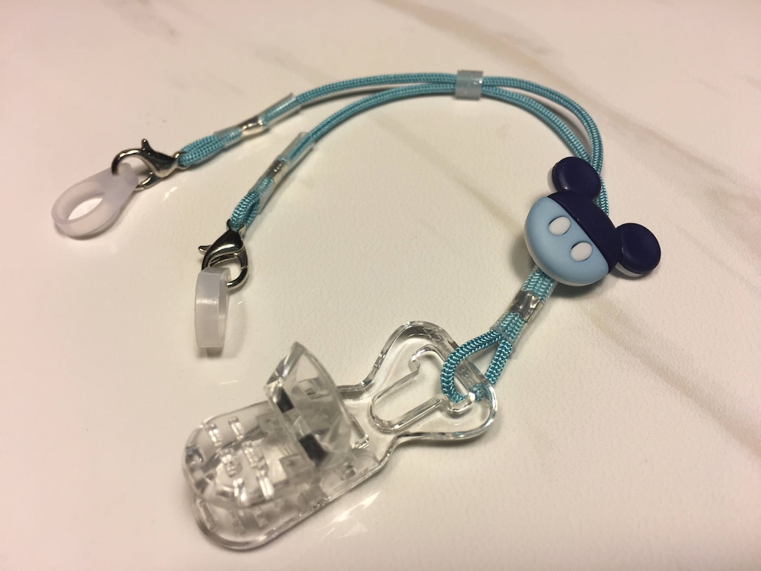 Toddler Baby Mickey Mouse Blue Hearing Aid or Cochlear Implant Clips- 7 ...